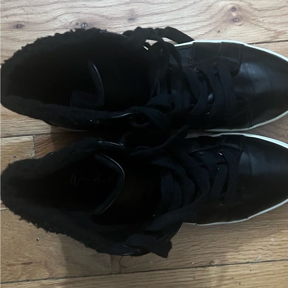 Wonderly | Shoes | Wonderly Black Hightop Sneakers | Poshmark